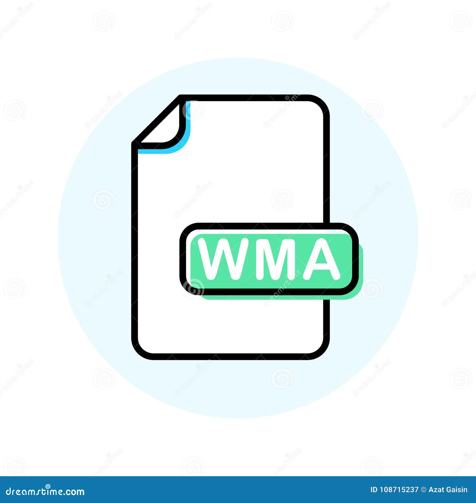 WMA File Format, Extension Color Line Icon Stock Vector - Illustration ... WMA File Format, Extension Color Line Icon Stock Vector - Illustration ...