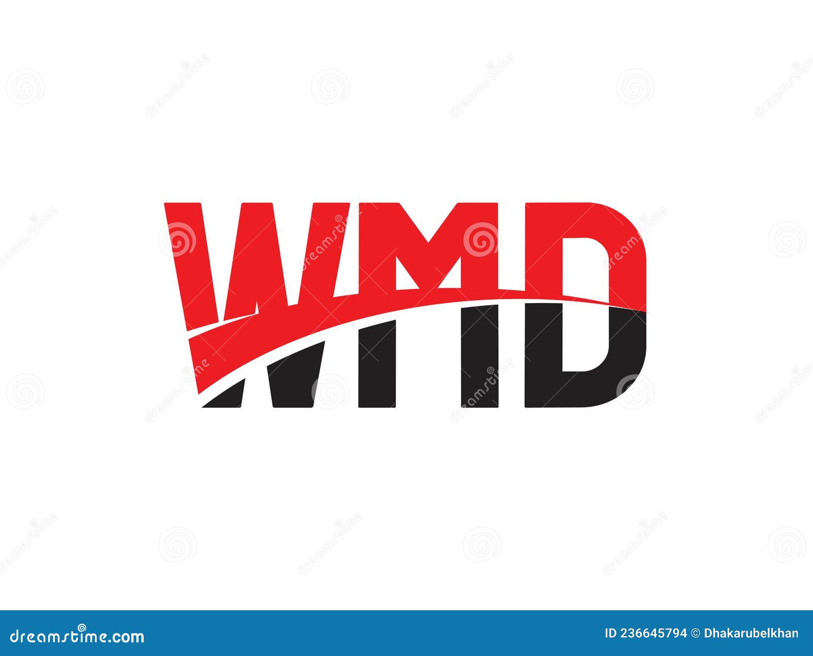 WMD Letter Initial Logo Design Vector Illustration Stock Vector ...