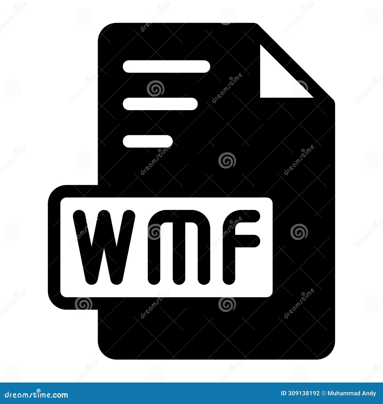 Wmf Icon Glyph Design. Image Extension Format File Type Icon Stock ...