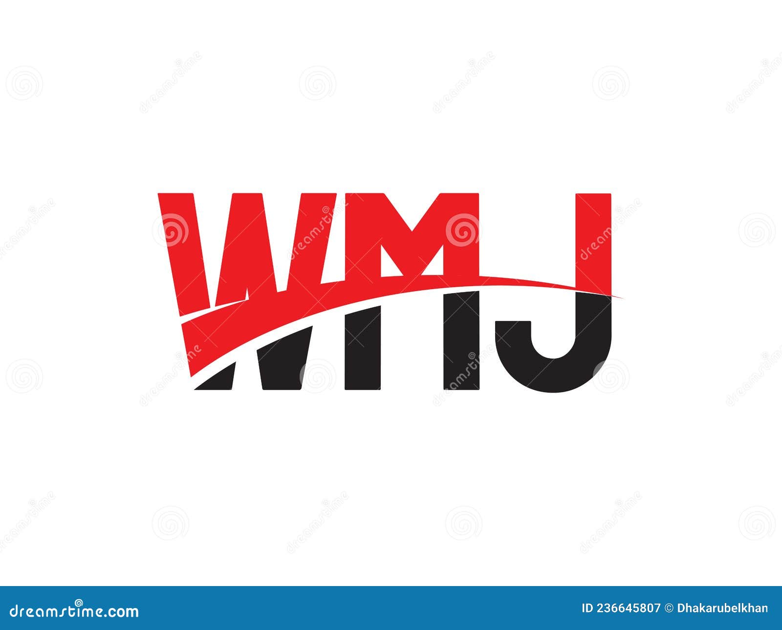 WMJ Letter Initial Logo Design Vector Illustration Stock Vector ...