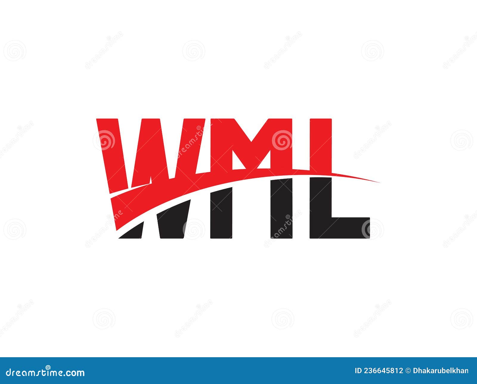WML Letter Initial Logo Design Vector Illustration Stock Vector ...