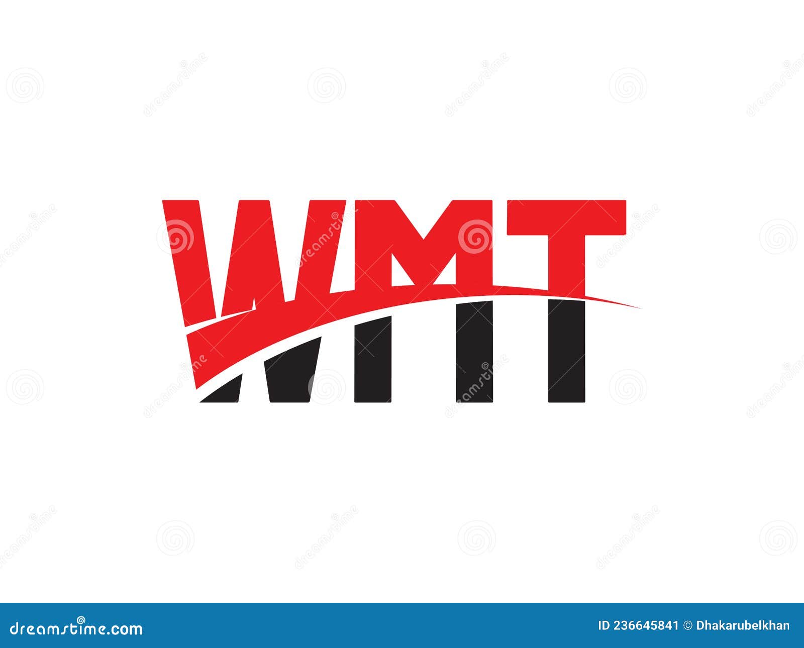 WMT Letter Initial Logo Design Vector Illustration Stock Vector ...