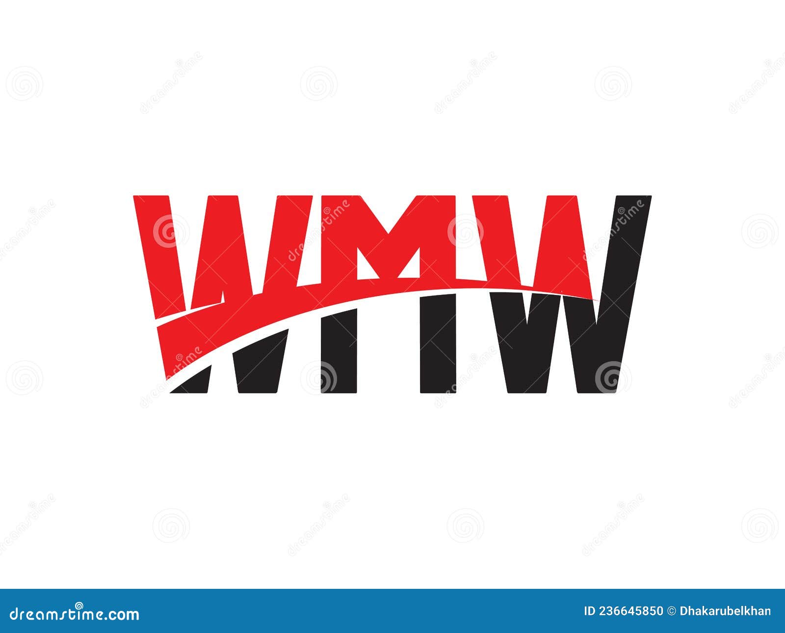 WMW Letter Initial Logo Design Vector Illustration Stock Vector ...