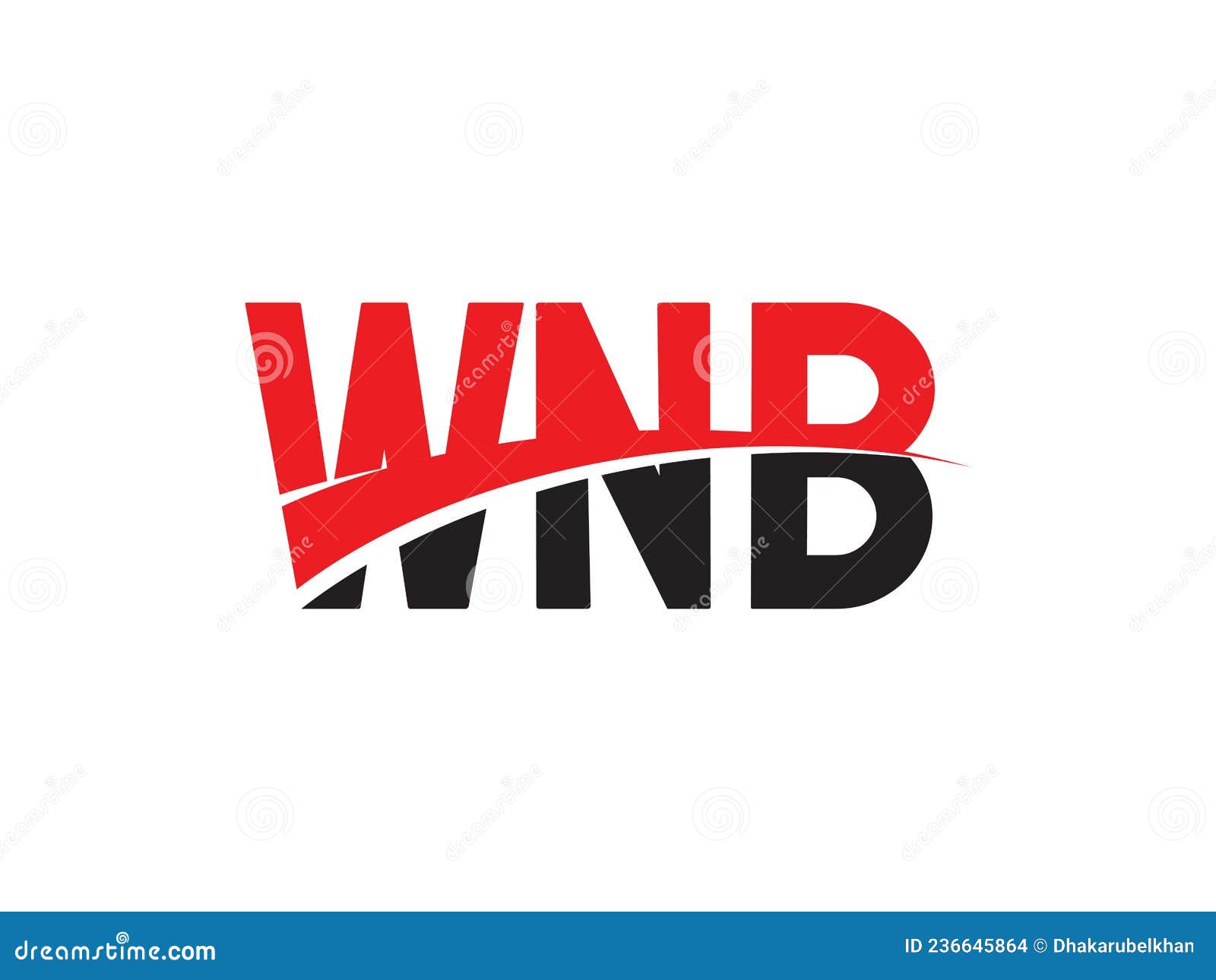 WNB Letter Initial Logo Design Vector Illustration Stock Vector ...
