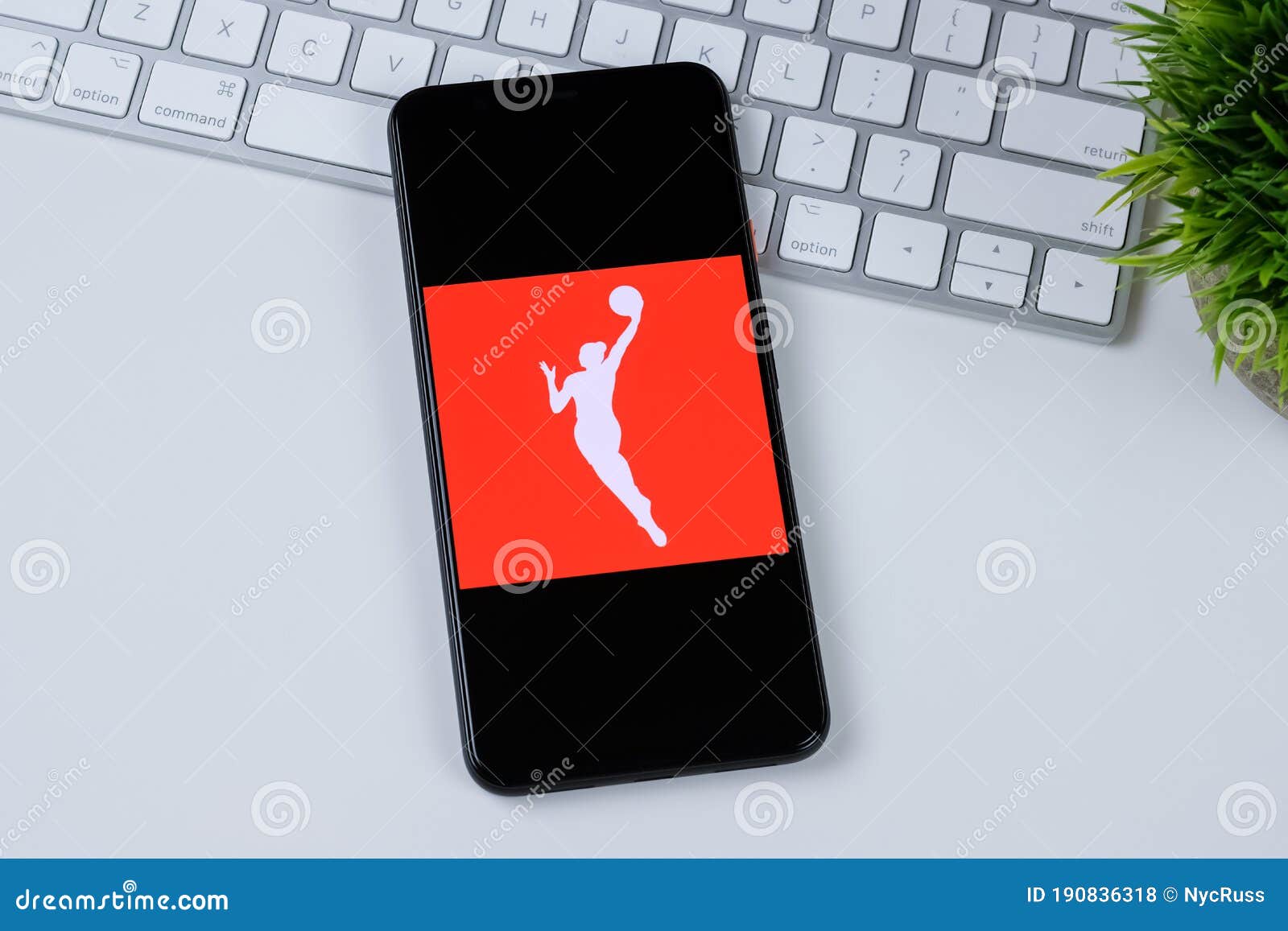 WNBA App Logo on a Smartphone Screen. Editorial Stock Photo - Image of ...