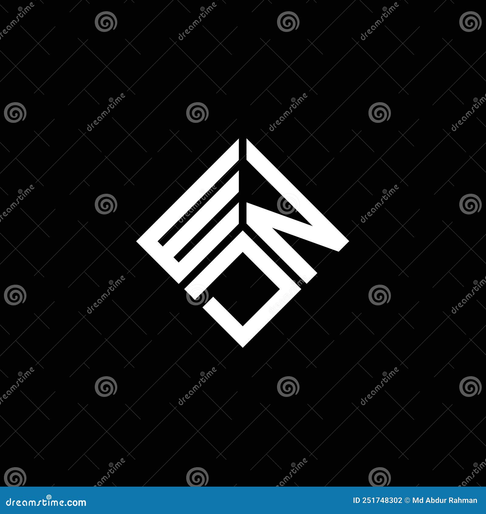 WND Letter Logo Design on Black Background. WND Creative Initials ...