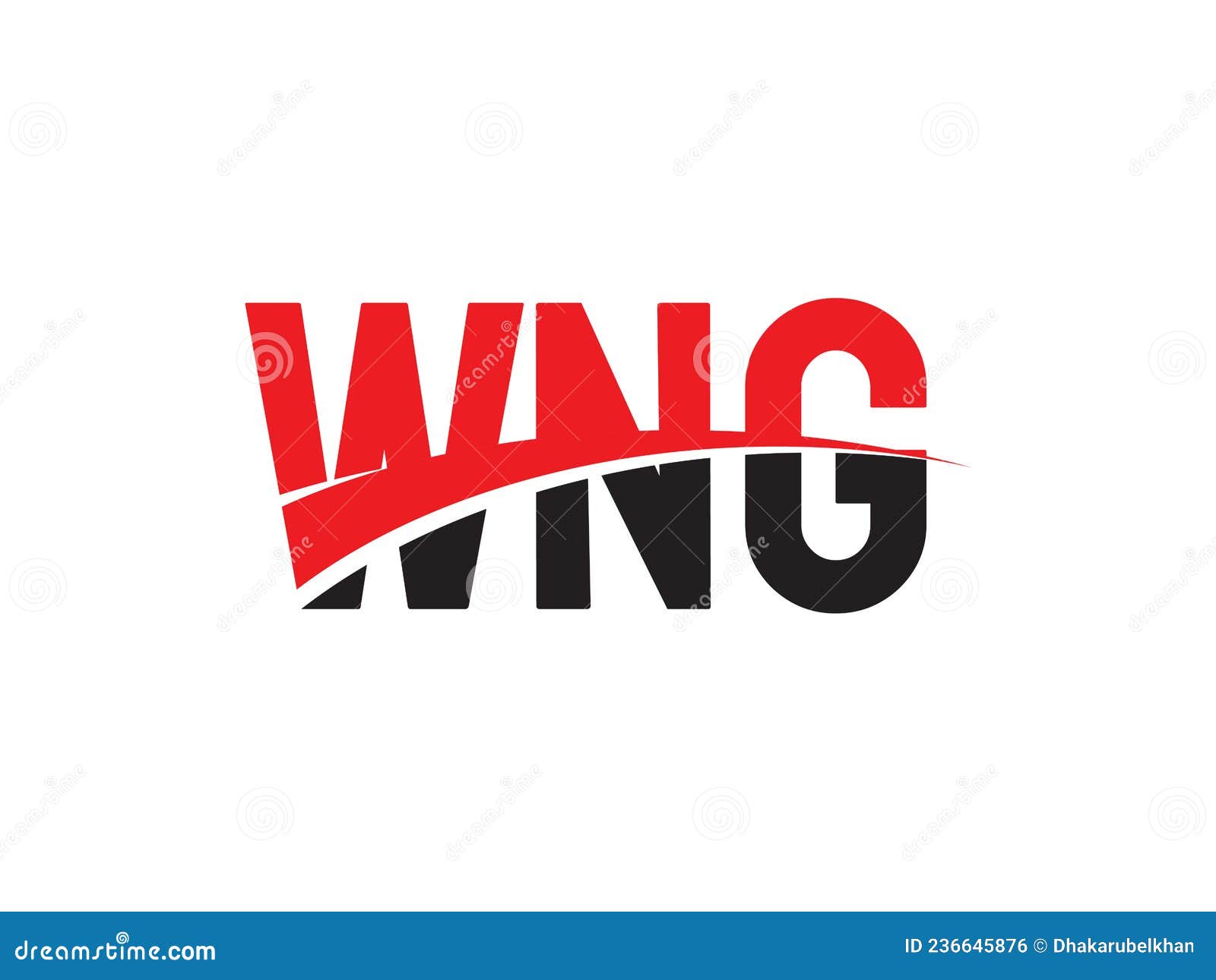 WNG Letter Initial Logo Design Vector Illustration Stock Vector ...