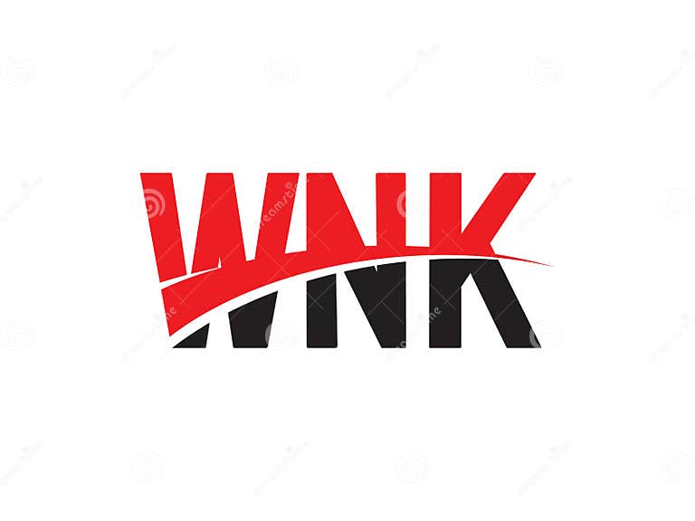 WNK Letter Initial Logo Design Vector Illustration Stock Vector ...