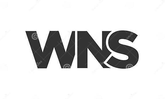 WNS Logo Design Template with Strong and Modern Bold Text. Initial ...