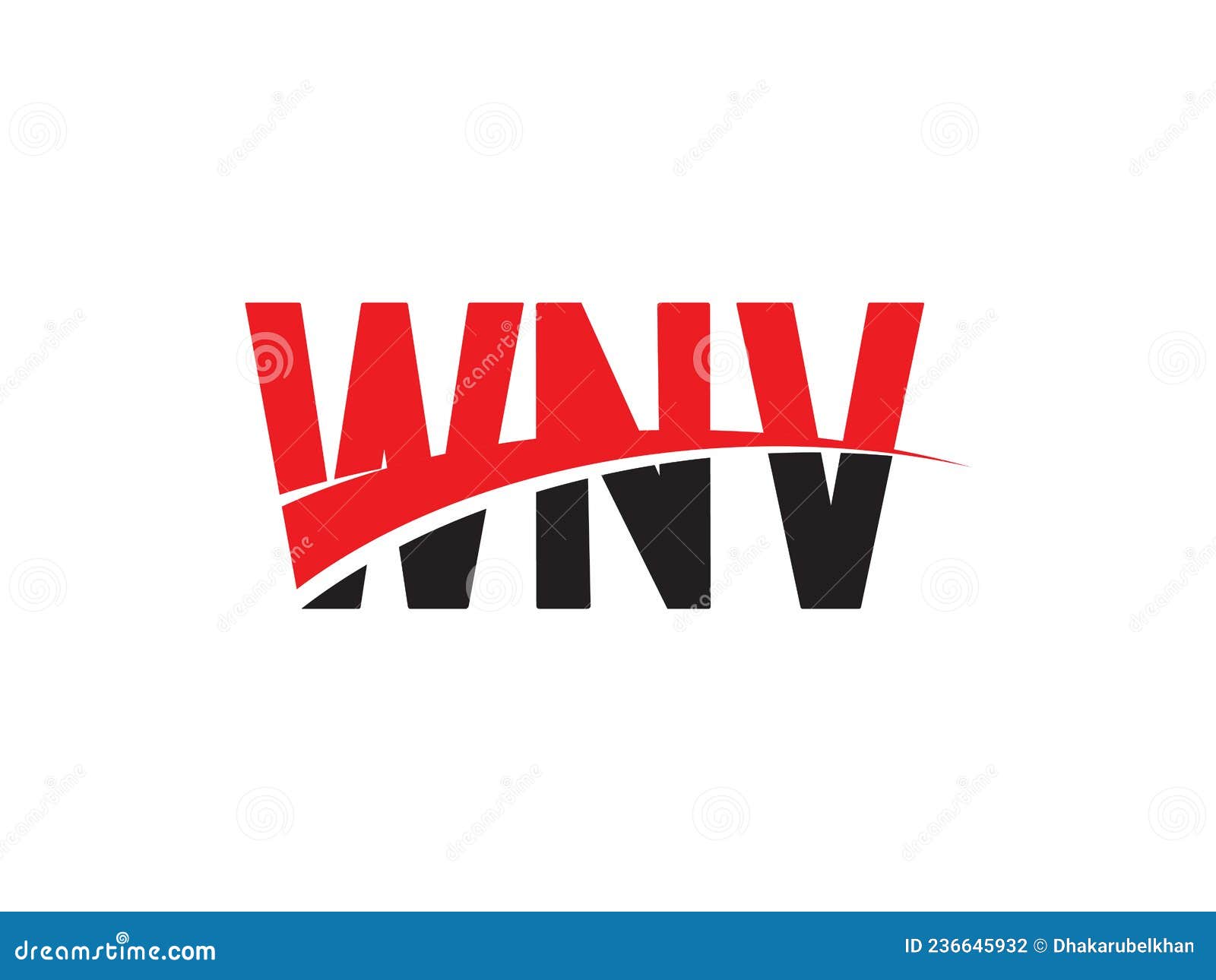 WNV Letter Initial Logo Design Vector Illustration Stock Vector ...