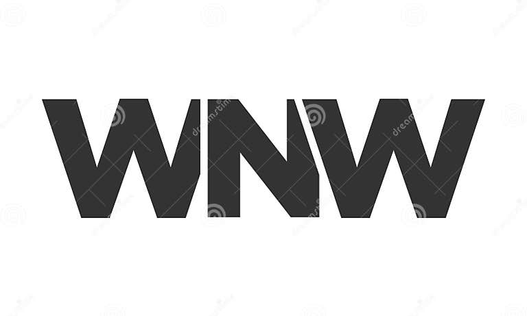 WNW Logo Design Template with Strong and Modern Bold Text. Initial ...