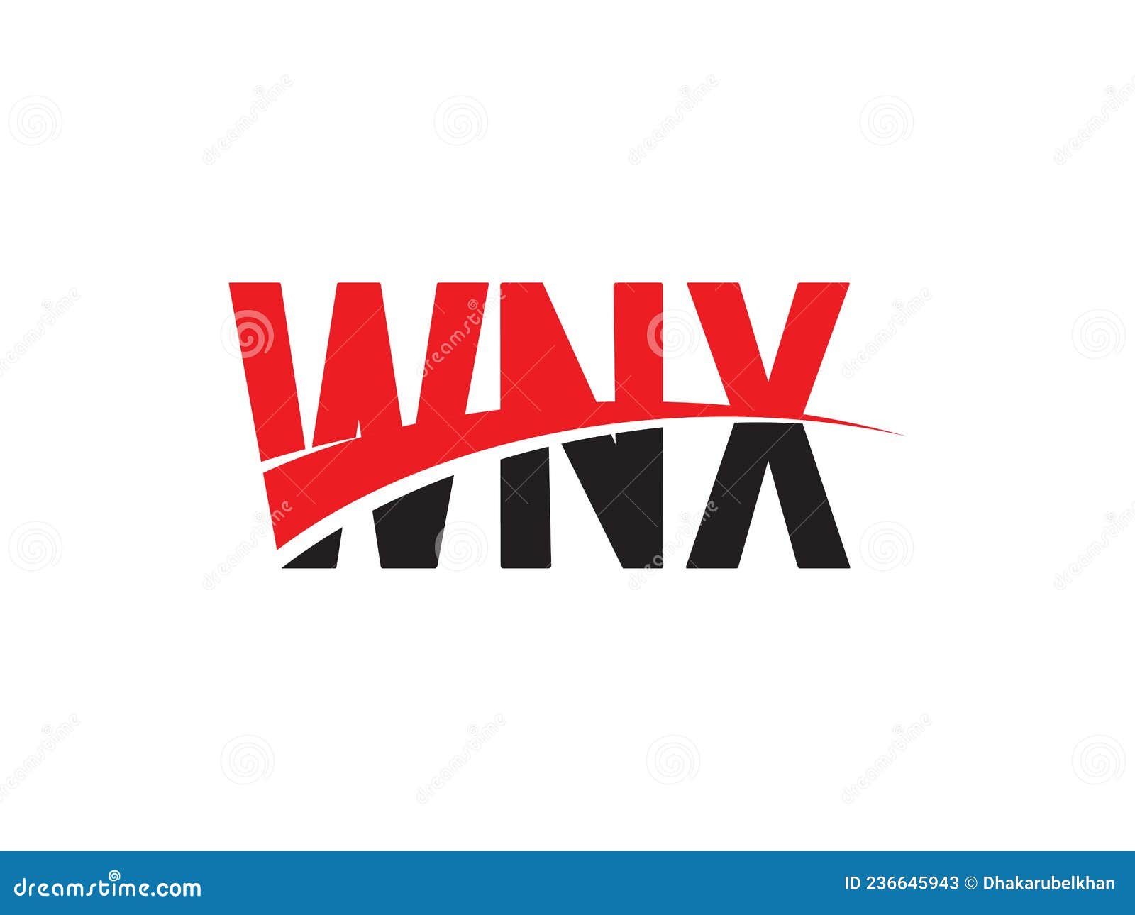 WNX Letter Initial Logo Design Vector Illustration Stock Vector ...