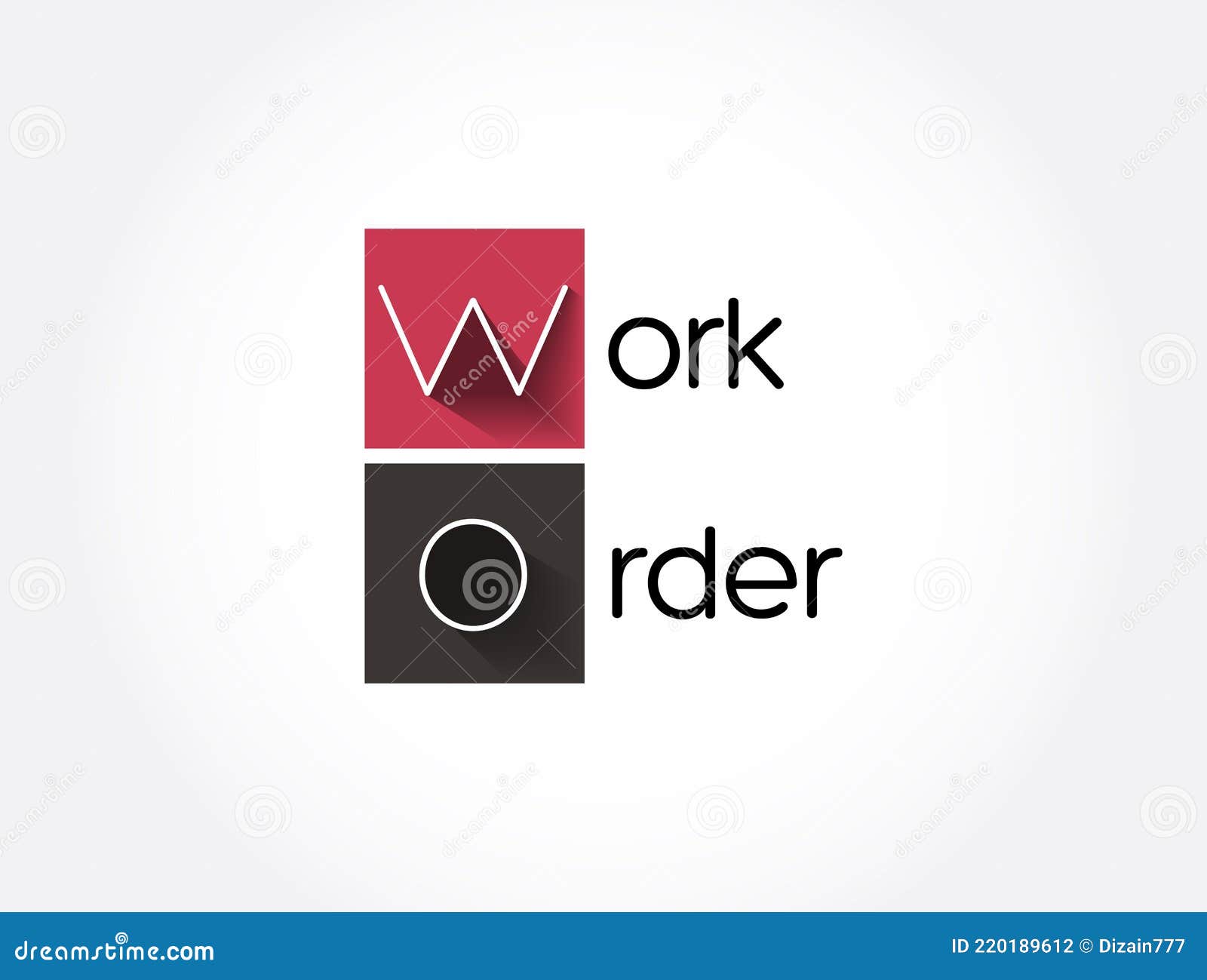 WO - Work Order Acronym, Business Concept Background Stock Photo ...