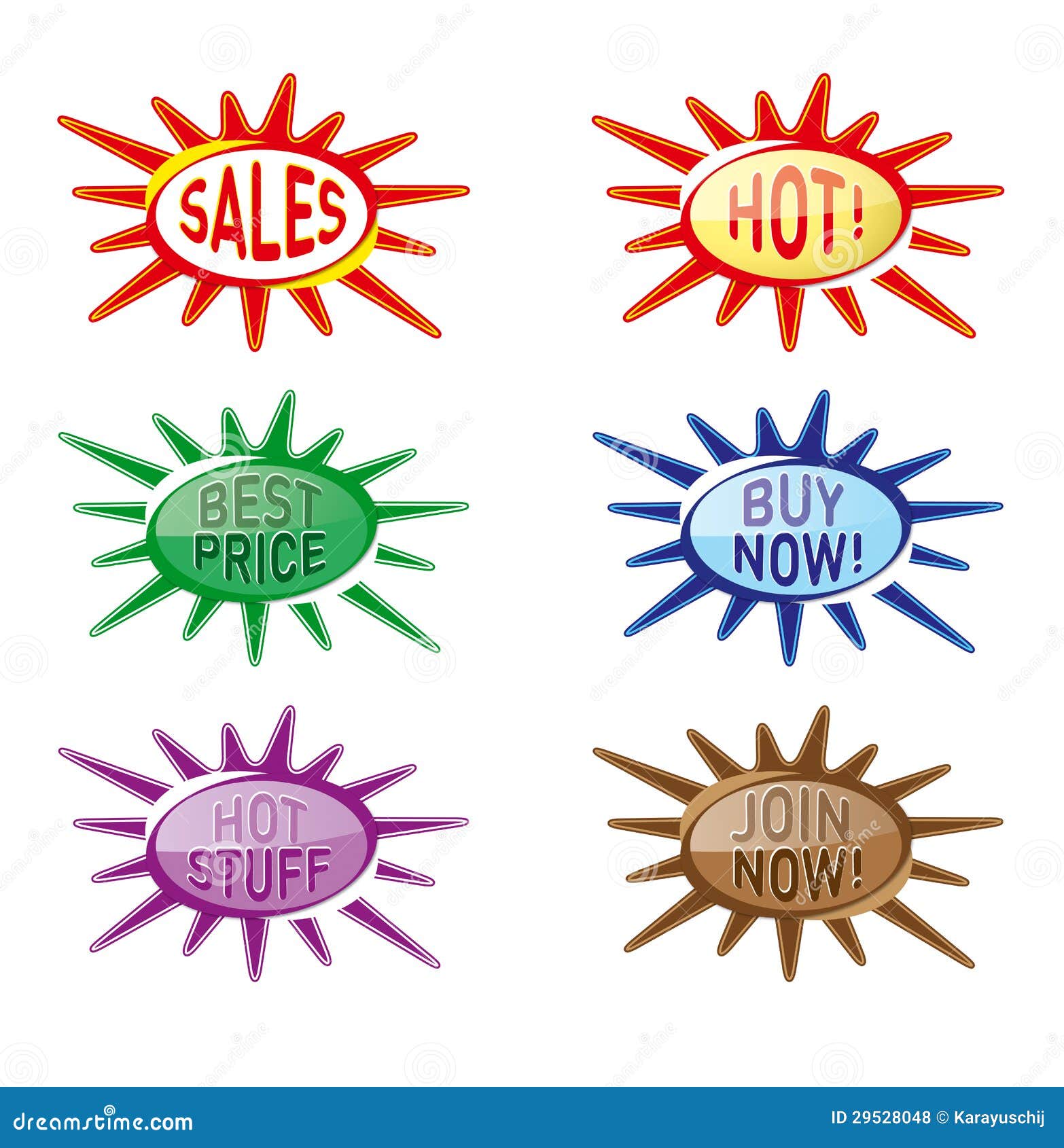 Wobbler for Supermarket, Packaging and Advertising Stock Vector ...