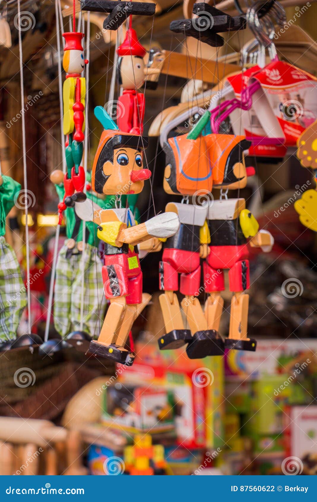 Wodden Puppets Og Pinocchio Editorial Photography - Image of child ...