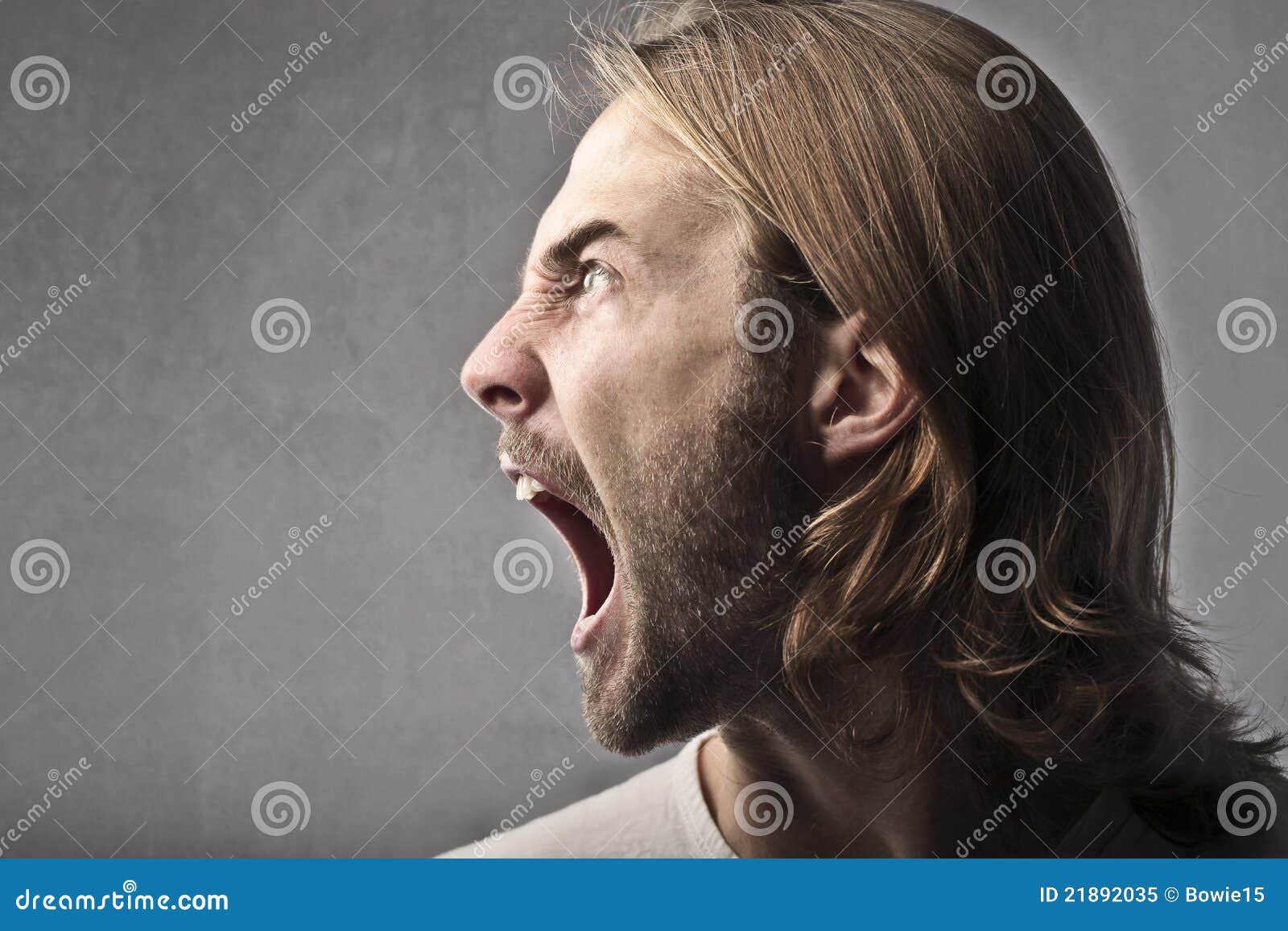 Woede stock afbeelding. Image of mens, portret, mooi - 21892035