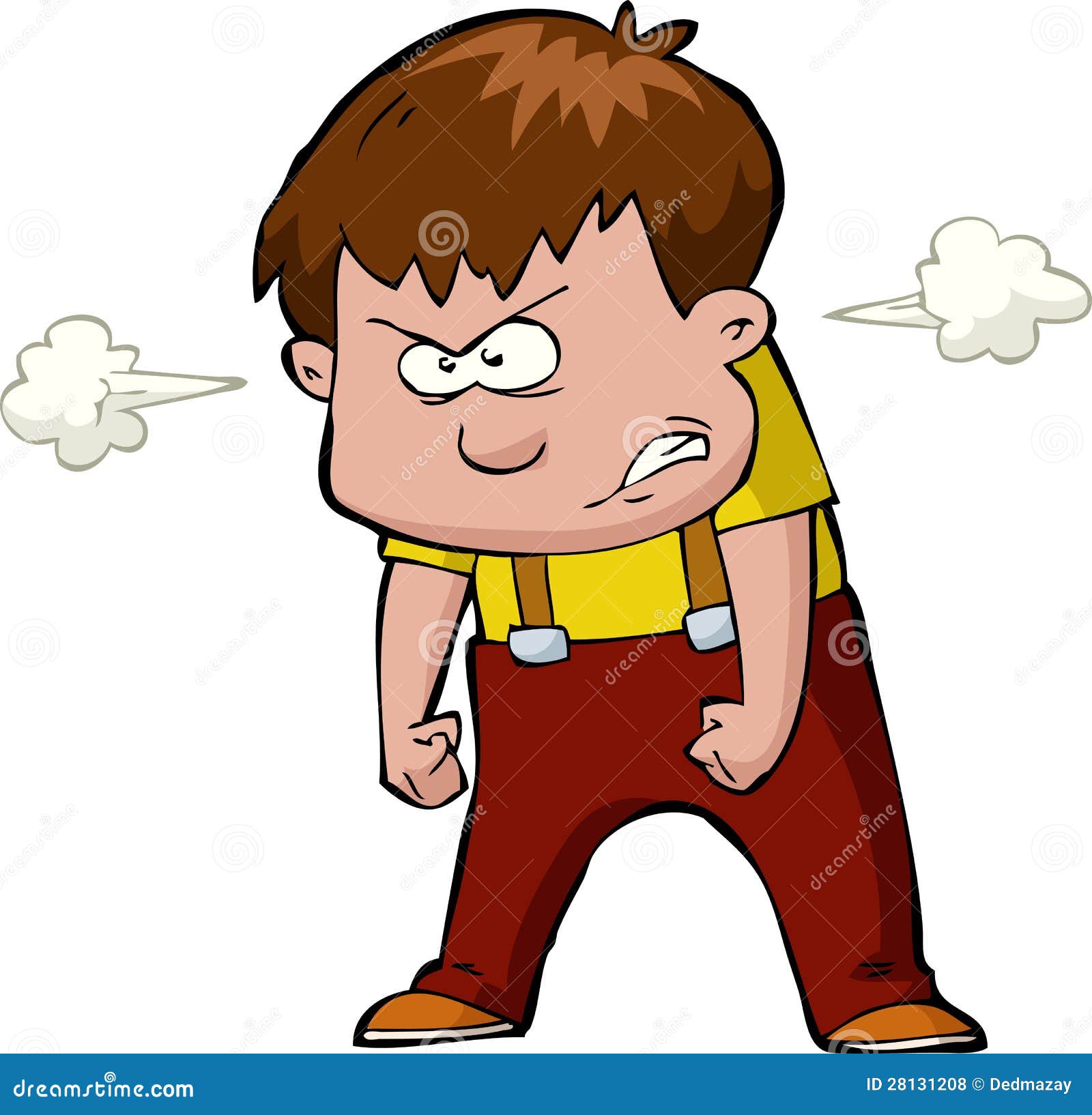 Woedend gemaakt kind vector illustratie. Illustration of woedend - 28131208