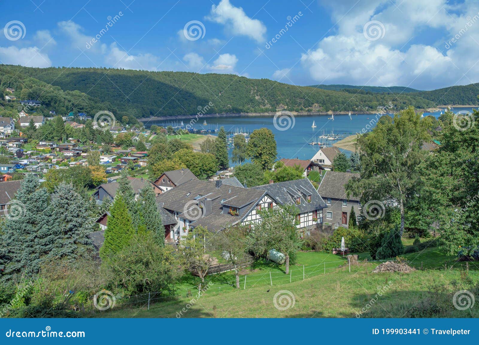 Woffelsbach at Rursee in the Eifel Stock Image - Image of rurtalsperre ...