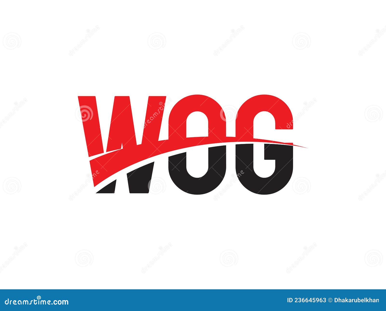 WOG Letter Initial Logo Design Vector Illustration Stock Vector ...