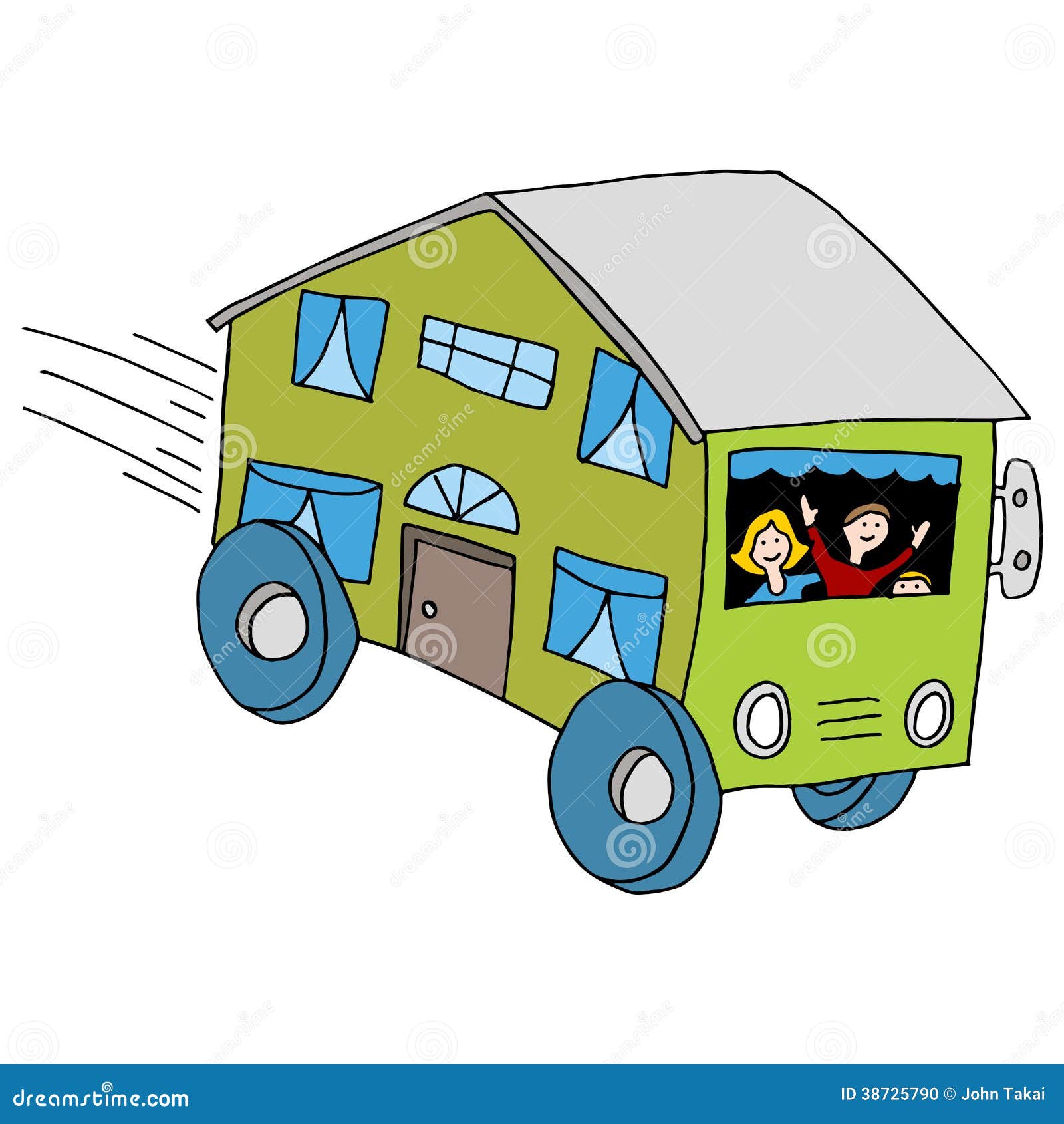 Wohnmobil vektor abbildung. Illustration von abbildung - 38725790