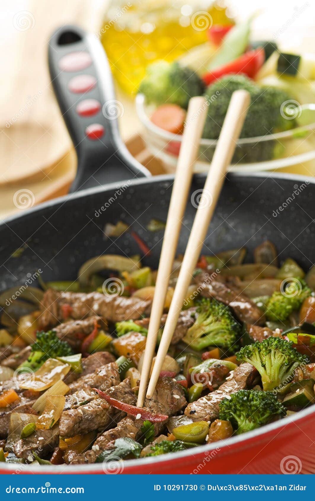 Wok stock photo. Image of dining, culture, meat, spicy - 10291730