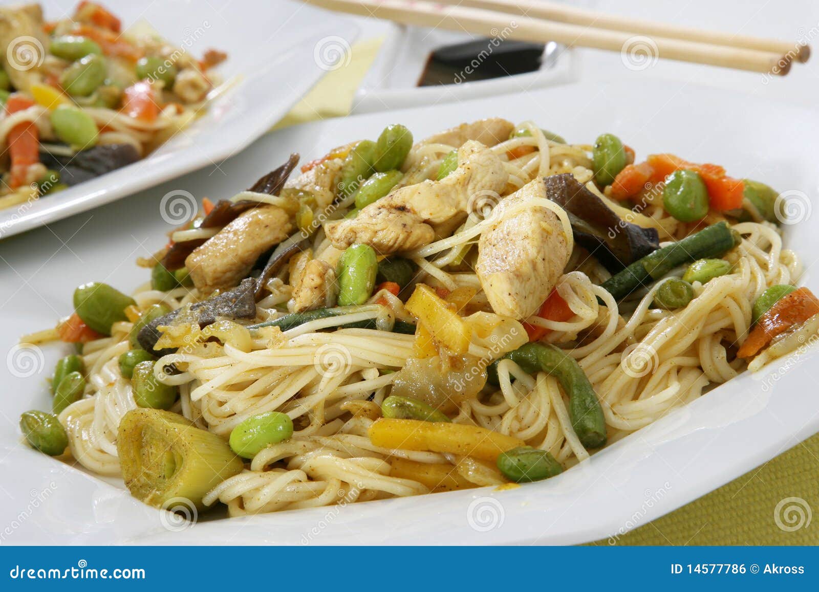 Wok food Asia stock photo. Image of spaghetti, carrot - 14577786