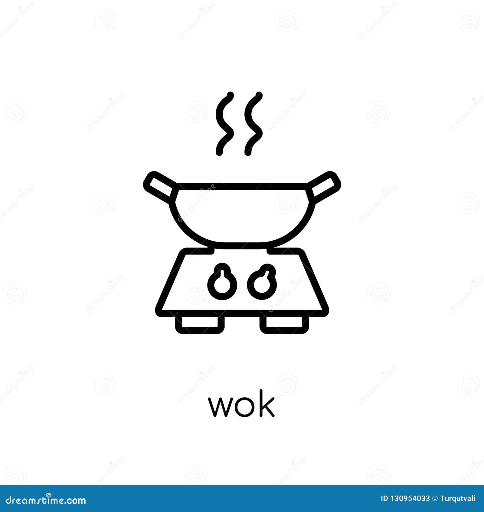 Wok Icon from Kitchen Collection. Stock Vector - Illustration of ...