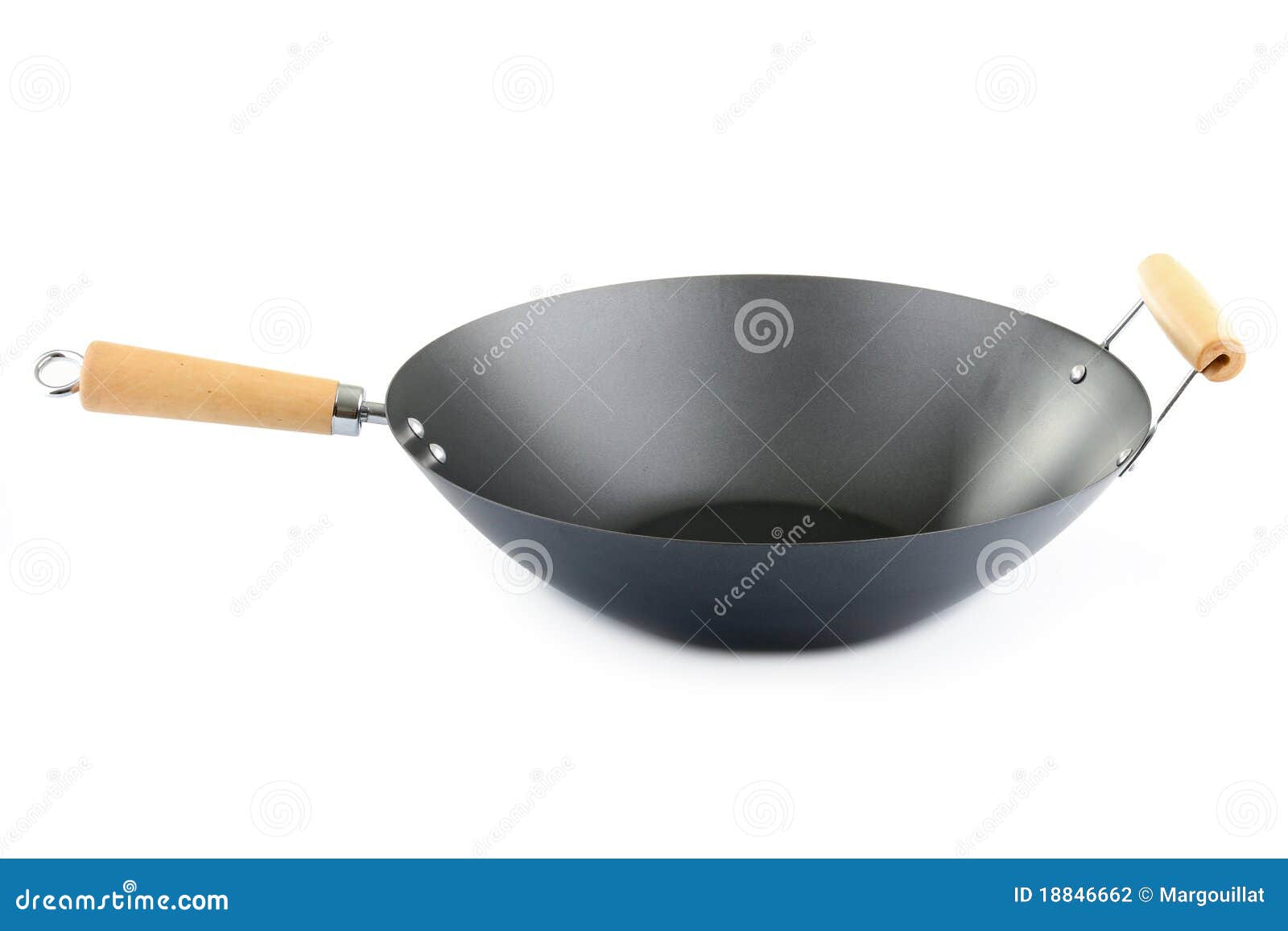 Wok isolated stock photo. Image of ustensil, kitchen - 18846662