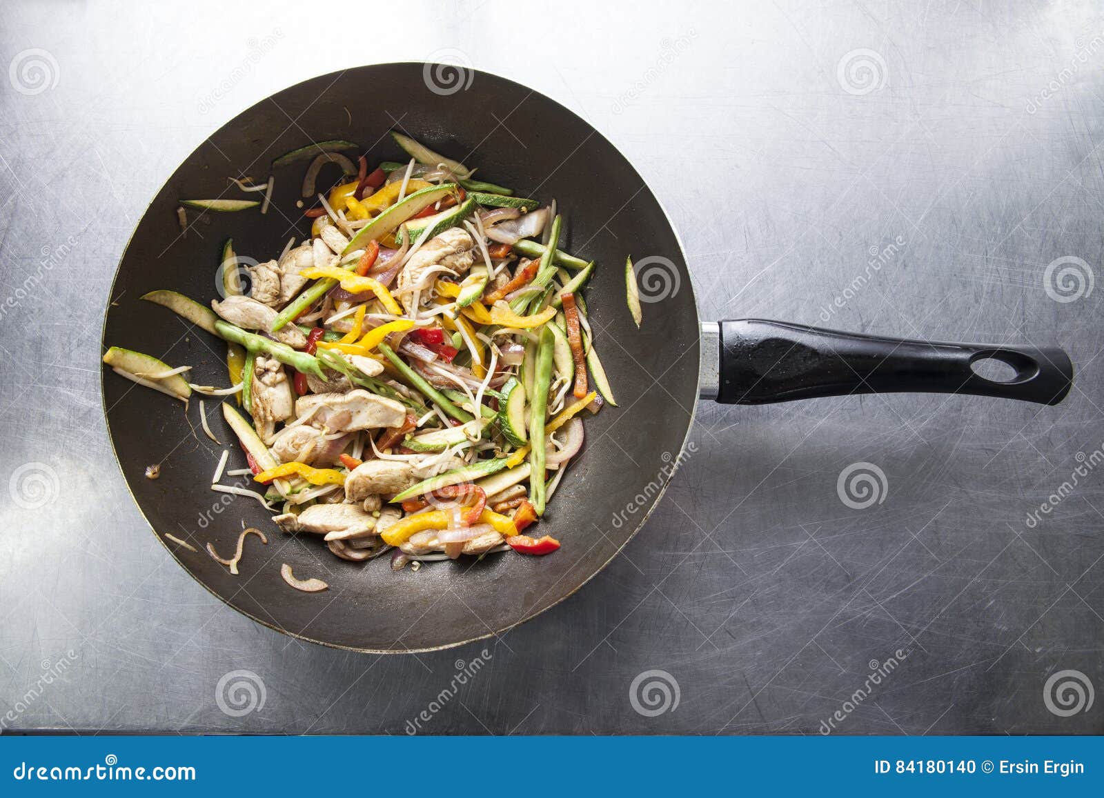 Wok pan stock photo. Image of chinese, spicy, macro, oriental - 84180140