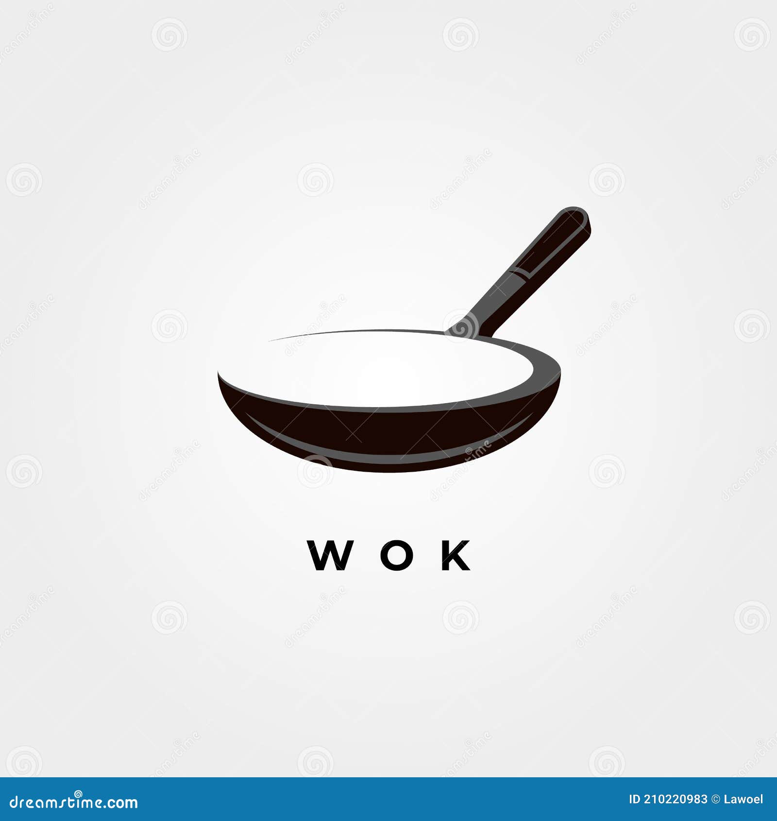 Wok Symbol Vector Object Illustration Design Stock Vector ...