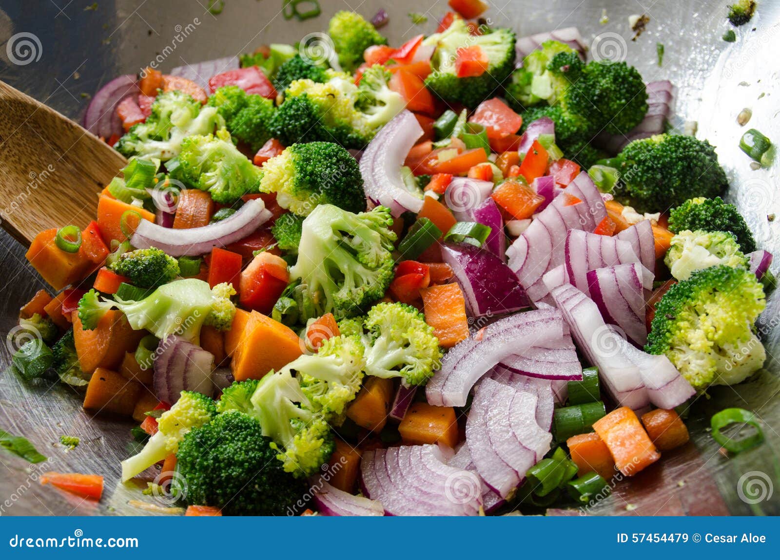 Wok veggies. stock image. Image of fresh, carrot, broccoli - 57454479