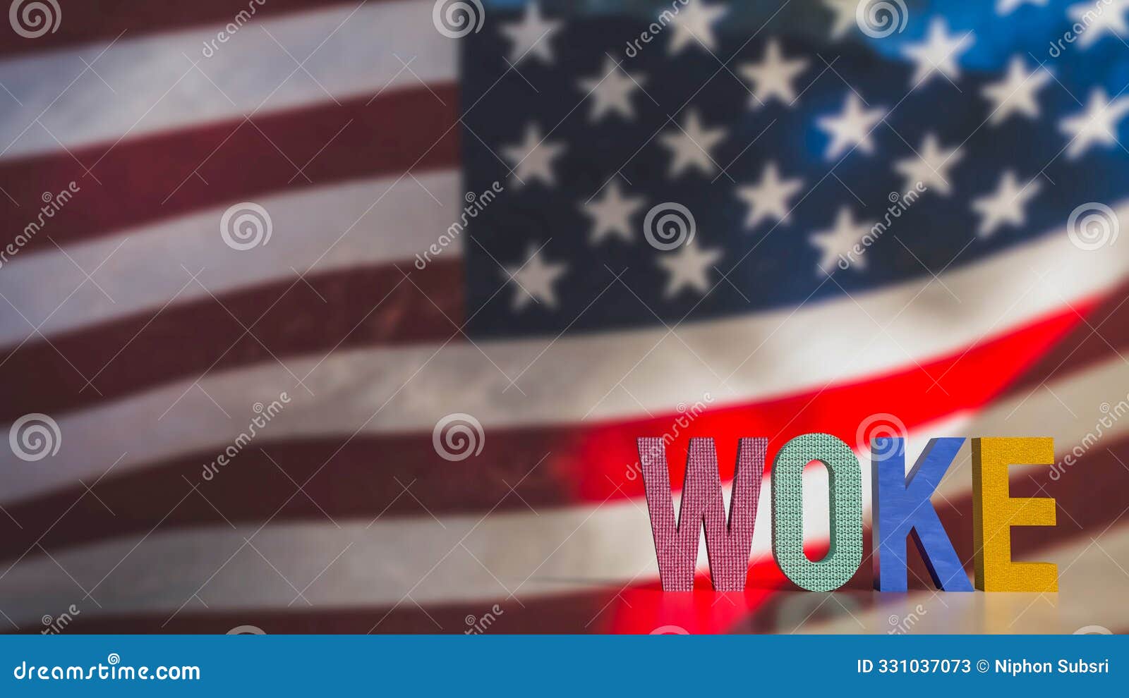 The Woke Text for Modern Social Justice Movements 3d Rendering Stock ...