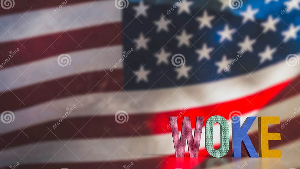 The Woke Text for Modern Social Justice Movements 3d Rendering Stock ...