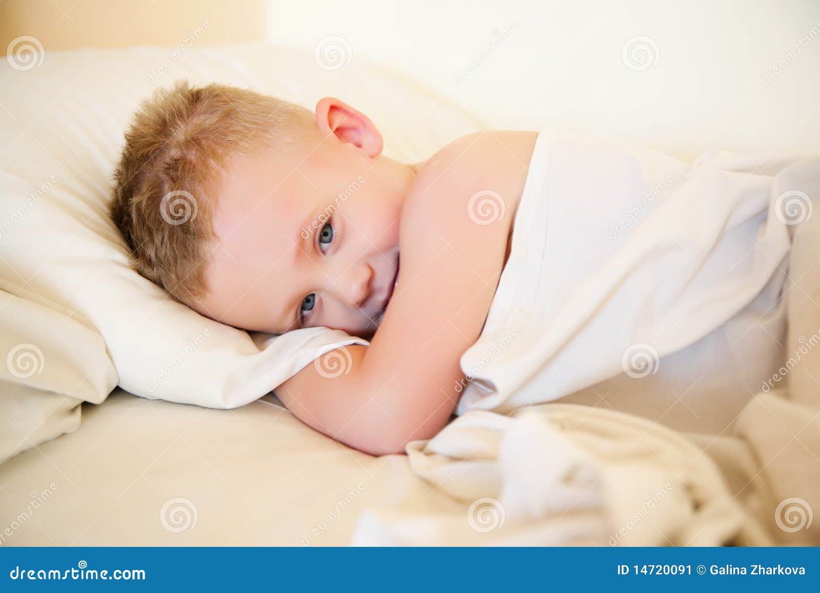 The woken up kid stock image. Image of child, care, resting - 14720091