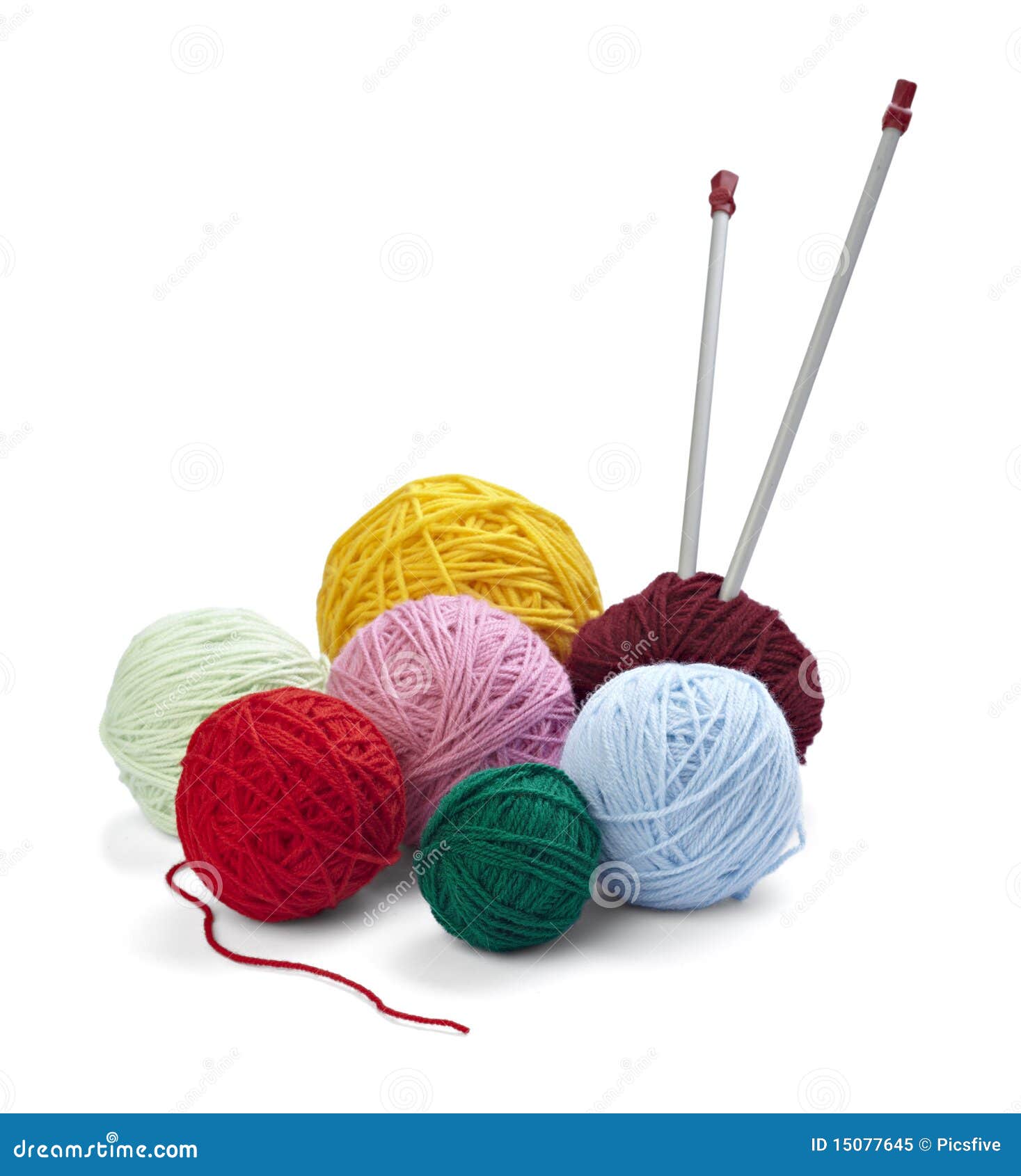 Wol die needlecraft breit stock afbeelding. Image of handwerk - 15077645