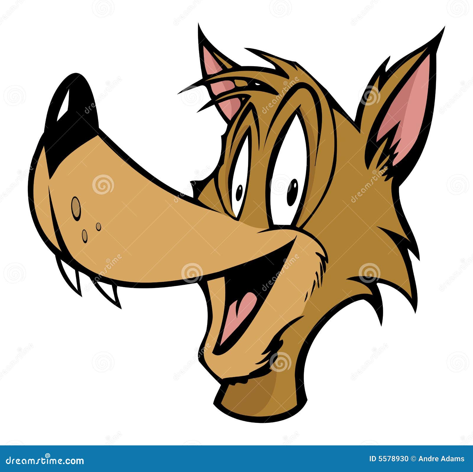 Wolf stock illustration. Illustration of wolf, cartoon - 5578930