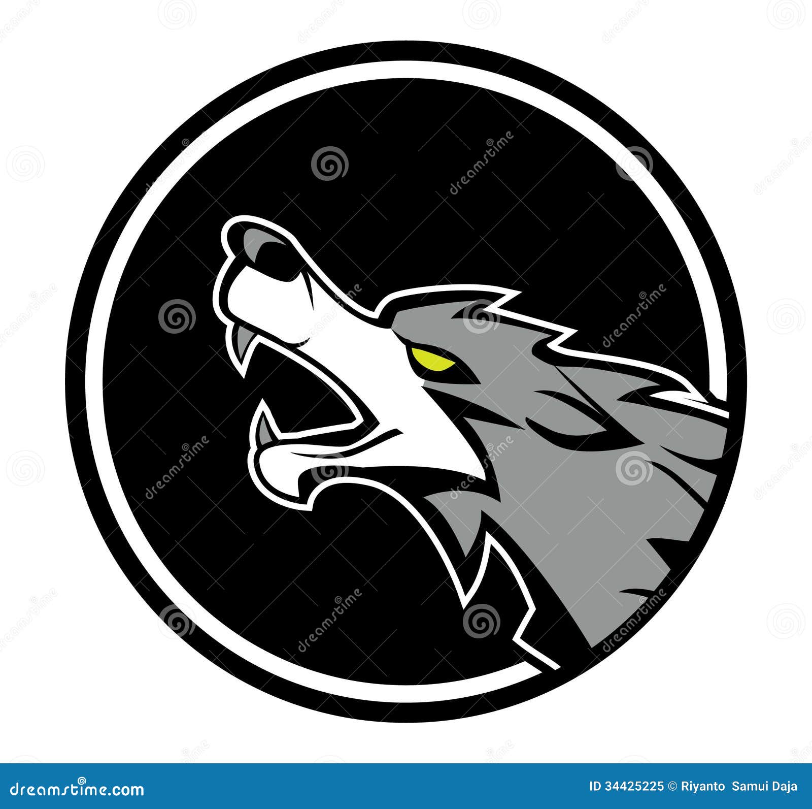Wolf Emblem Royalty-Free Stock Photo | CartoonDealer.com #16062087