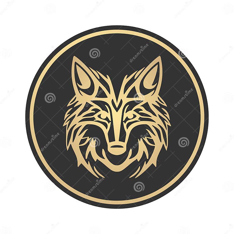 Wolf face symbol stock vector. Illustration of sport - 325985221