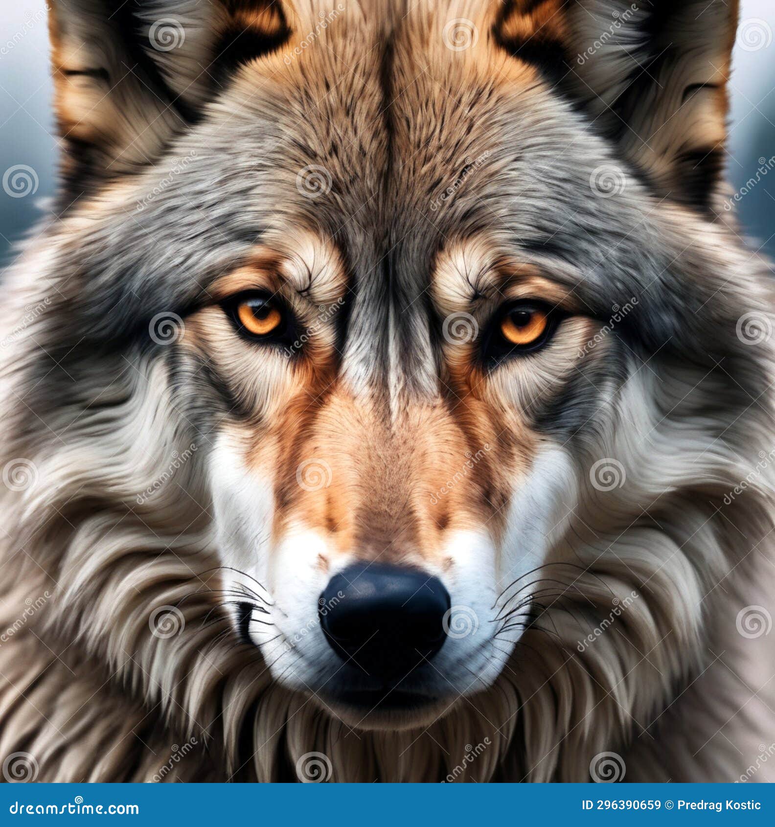 Wolf face stock image. Image of tattoo, terrier, howl - 296390659