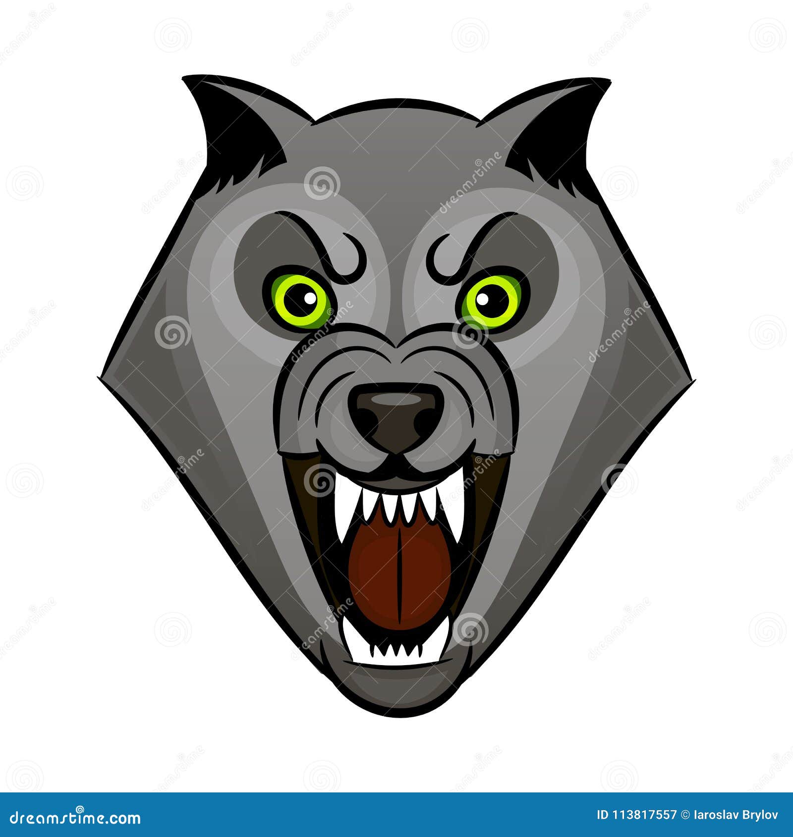 Werewolf_face Cartoon Vector | CartoonDealer.com #2953975