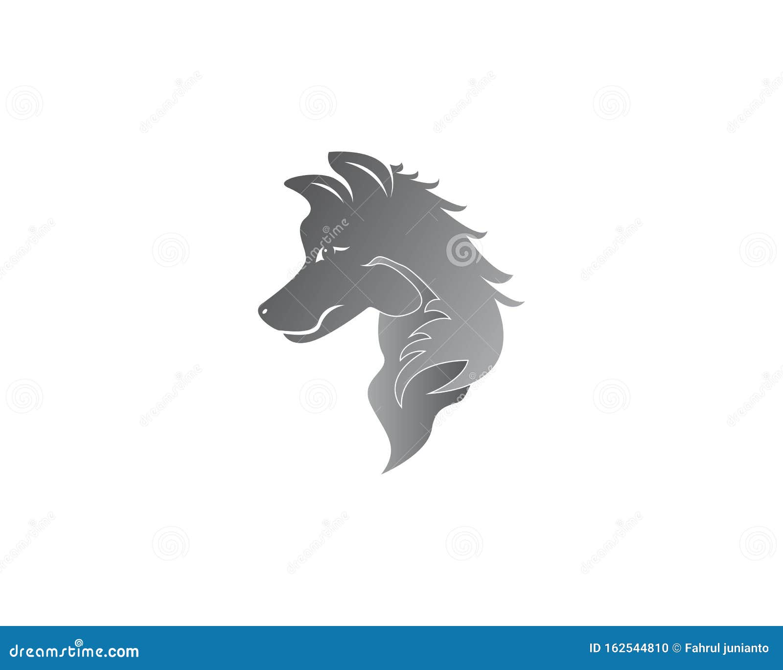 Wolf Head Icon and Symbol Vector Illustration Stock Vector ...