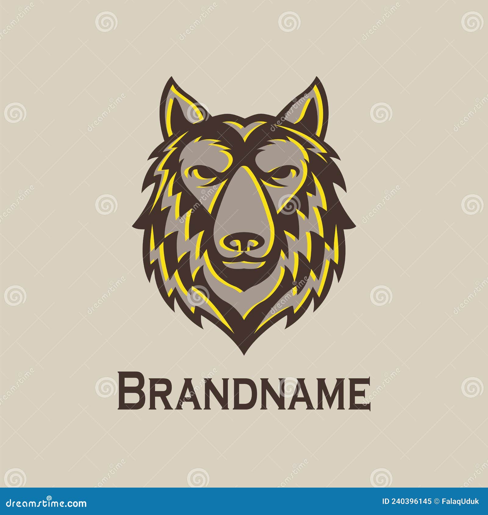 Wolf head logo stock vector. Illustration of head, logo - 240396145