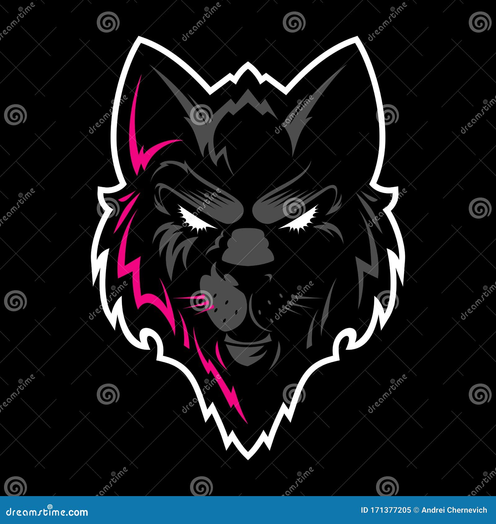 Wolf Head Logo. Designe Element Stock Vector - Illustration of concept ...
