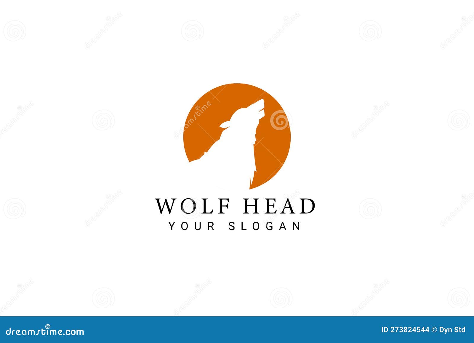 Wolf Head Logo Vector stock vector. Illustration of vector - 273824544