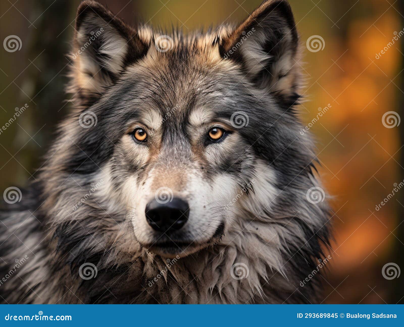 Ai Generated Illustration Wildlife Concept of Wolf Head Stock ...