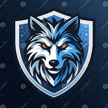 Wolf Head Mascot Logo Design Stock Vector - Illustration of skull ...