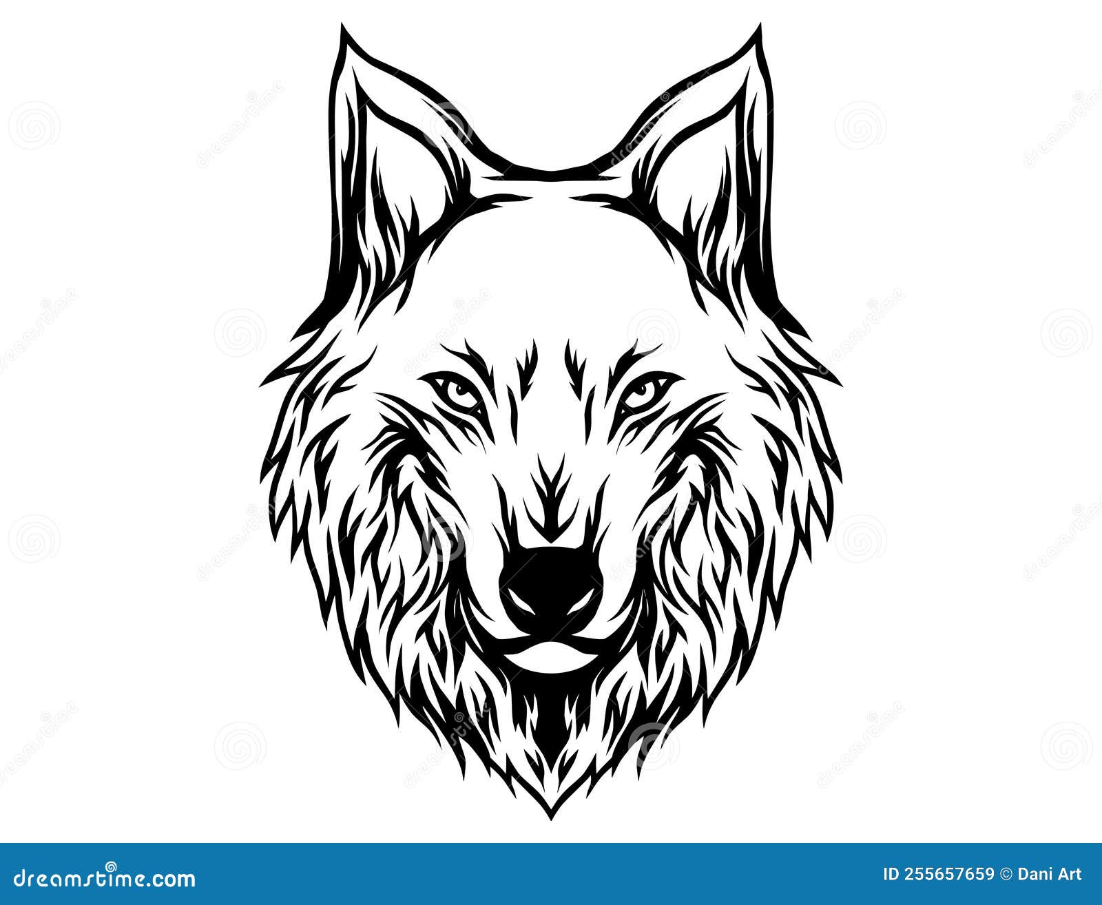 Wolf Head Mascot Logo Vector Stock Vector - Illustration of sketch ...