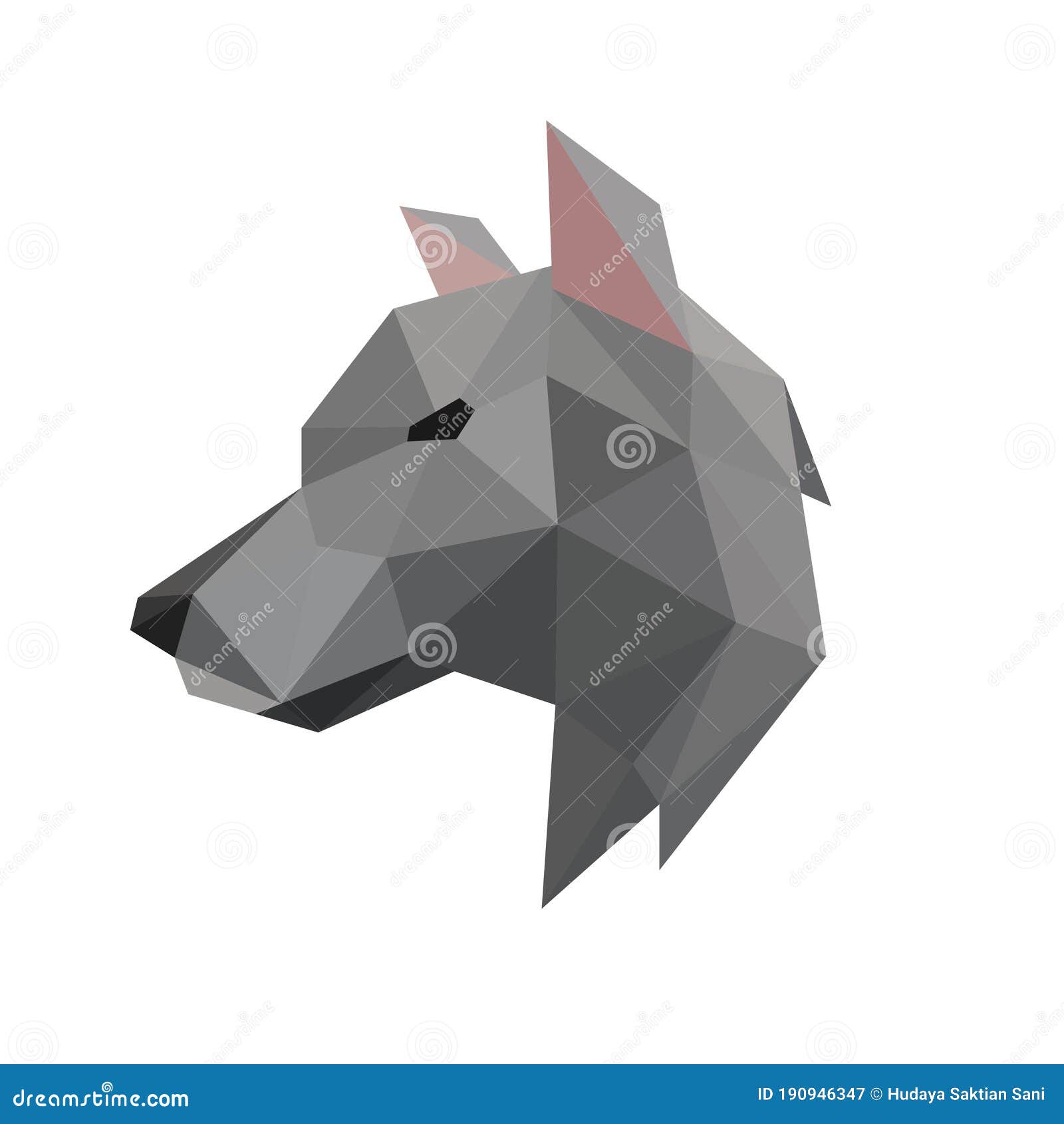 WOLF HEAD with POLYGONAL GEOMETRIC STYLE Stock Vector - Illustration of ...
