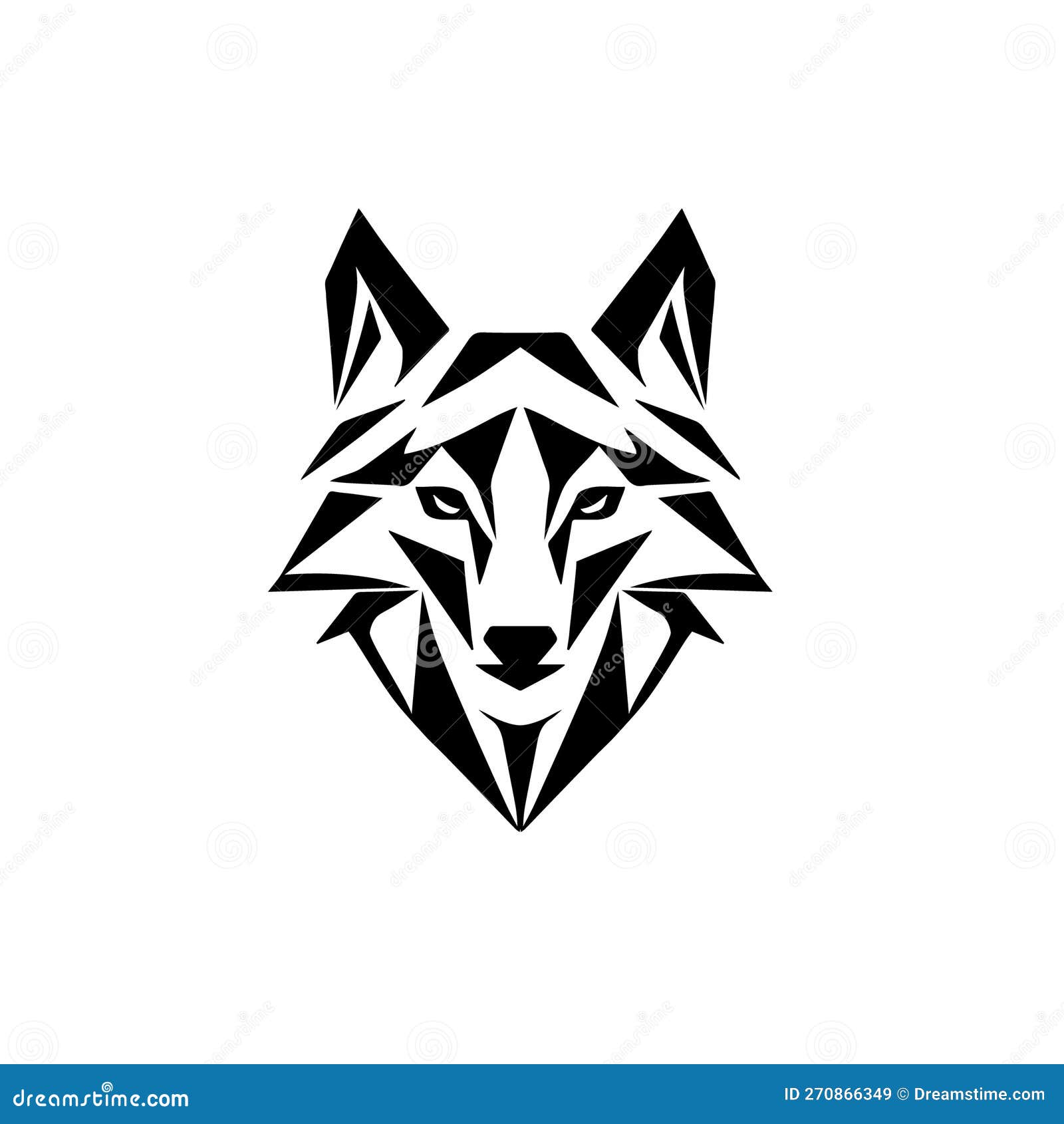 Wolf Head Silhouette Vector