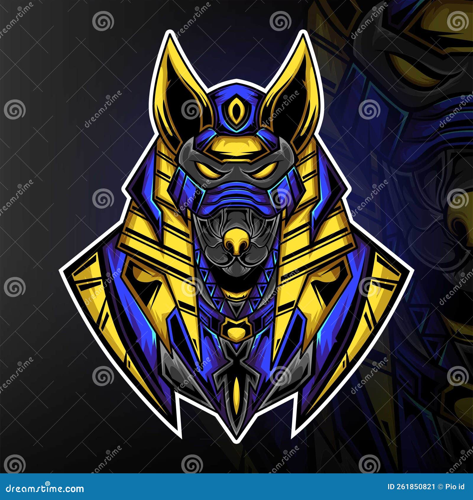 WOLF High School Mascot stock vector. Illustration of savannah - 261850821